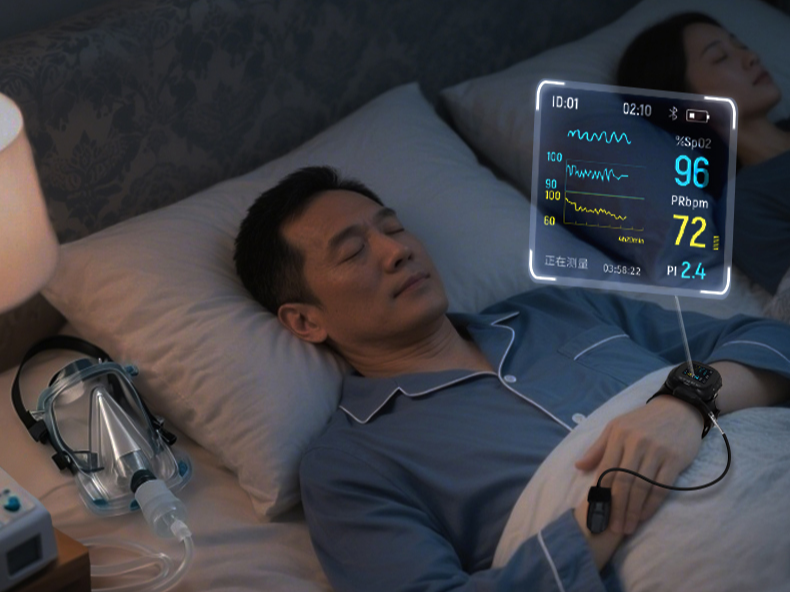 呼吸机-睡眠手表-血氧监测-详情页-医疗__铅华洗尽-站酷ZCOOL